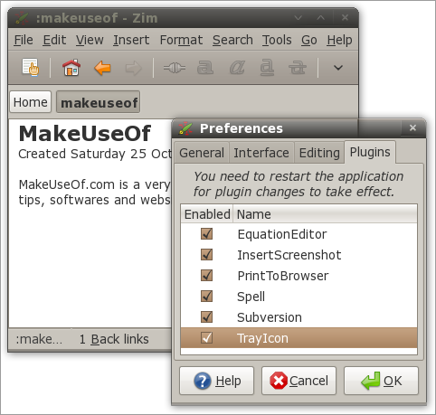 ZIM - A Desktop Wiki / Note Taking App [Linux, Windows]