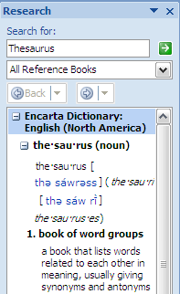 How To Make Use Of Research Feature in Microsoft Word 2007