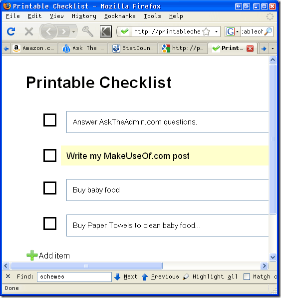 Printable Checklist : A No-Nonsense Online Checklist Creator