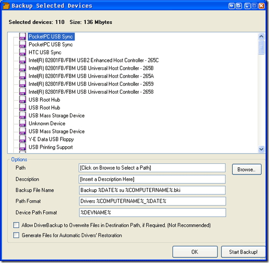 Backup your drivers with DriverBackup 2 [Windows]