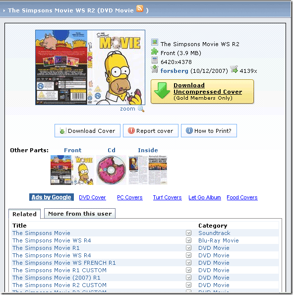 Make Printable DVD Movie Covers with DVD Print [Windows]