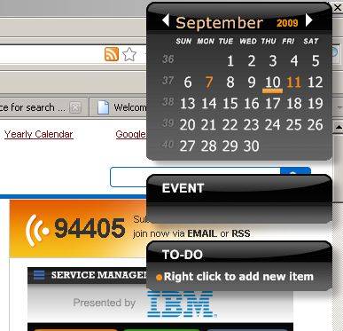 iCalendar Lite- A Free Transparent Desktop Calendar (Windows)