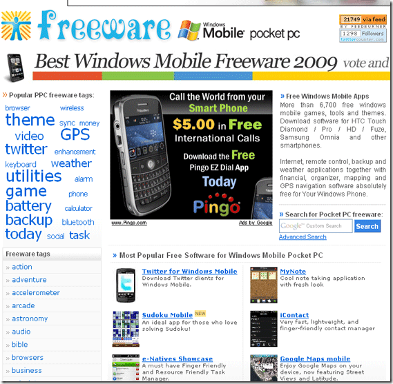 Top 3 Sites To Download Windows Mobile 6 Freeware