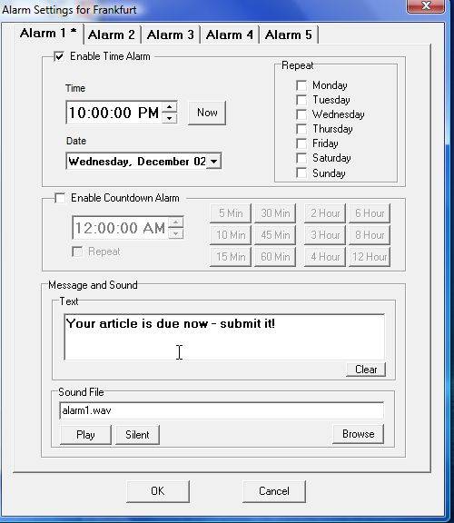Qlock - An Awesome World Clock & Fancy Alarm For Your PC
