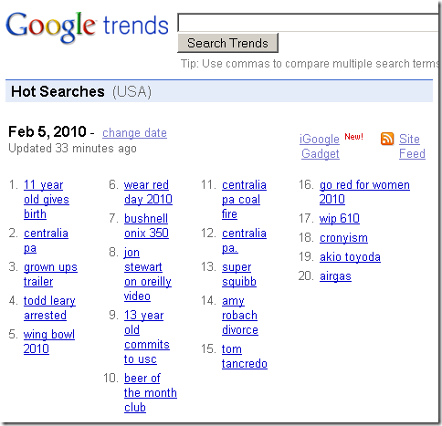 How To Check The Top 10 Search Keywords On Google