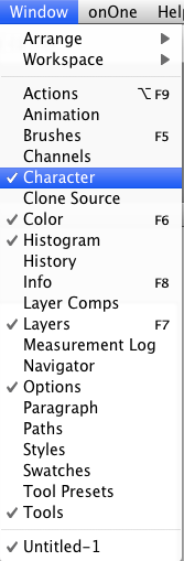 How To Use The Character Panel In Photoshop