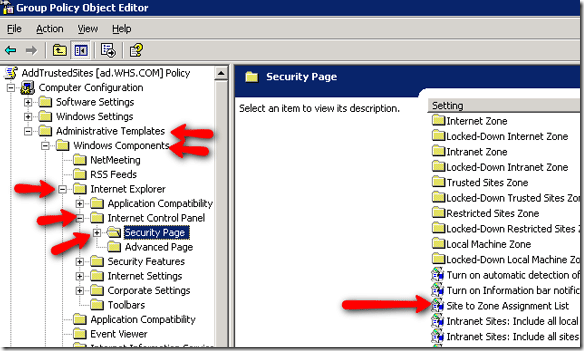 How To Configure Trusted Sites In Internet Explorer For A Group Policy
