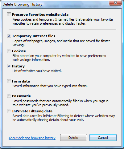 How To Securely Delete Your Internet Explorer History