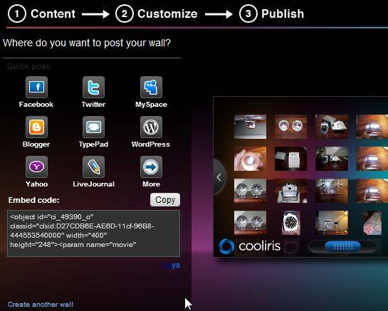 Embed a 3D Photo Gallery in Your Website With Cooliris
