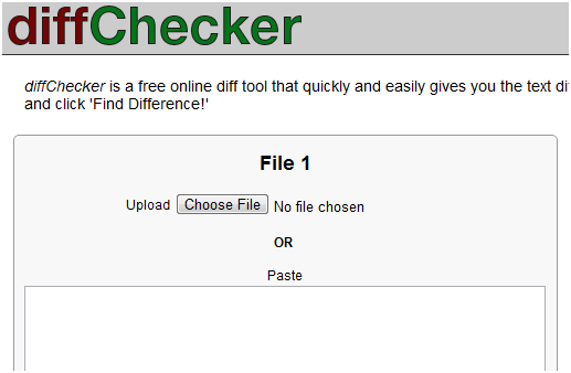 DiffChecker: Find Text Differences Between Two Files