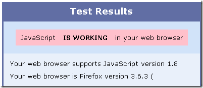 How To Quickly Check If You're Running A Javascript Enabled Browser