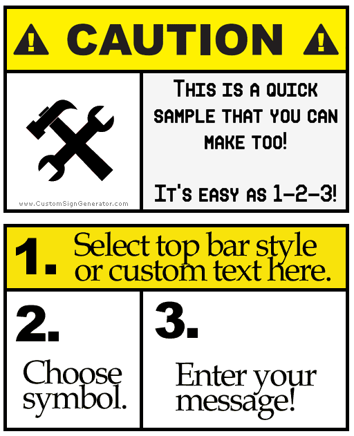 Danger Sign Generator: Create Danger Signs On The Fly