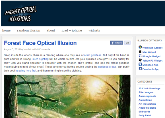 5 Sources for Best Optical Illusions on the Web