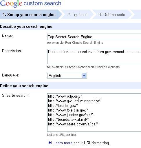 Create a Google Custom Search Engine for Your Research