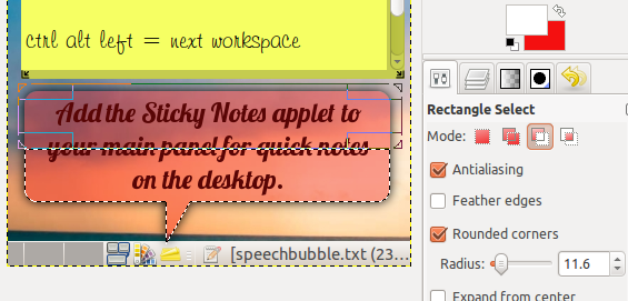 How To Create Speech Bubbles For Screenshots In GIMP