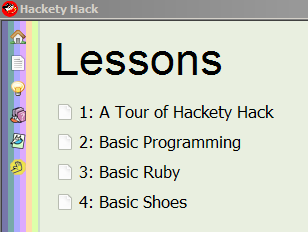 Learn The Ruby Programming Language While Having Fun With Hackety Hack