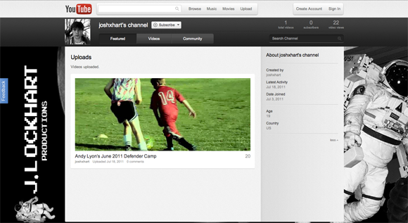 Create A Standard Background Image For Your YouTube User Page With ...
