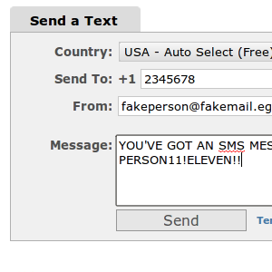 TextPort: Send Free Text Messages To US Phones, Get The Reply Via Email