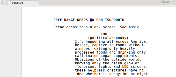 Trelby: A Free Screenplay Writing Software For Windows & Linux