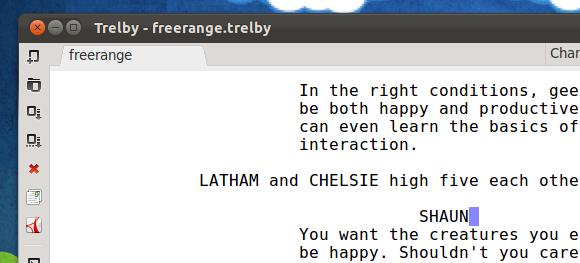 Trelby: A Free Screenplay Writing Software For Windows & Linux