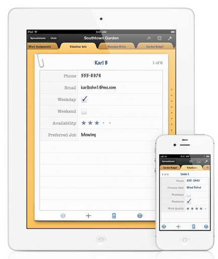 How To Create A Cool Looking Form In Numbers '09 [iOS]