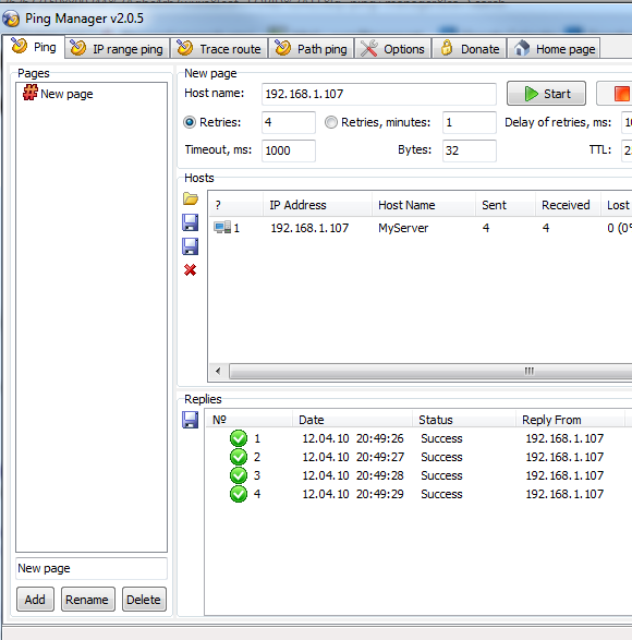 Monitor Network Devices And Websites With ICMP Ping Manager