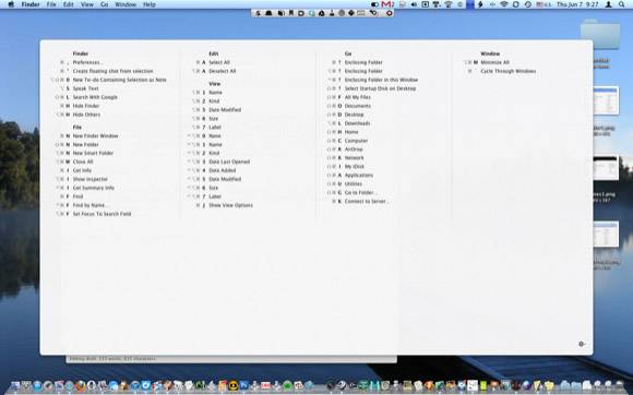 How to Find Every Mac Keyboard Shortcut Using CheatSheet