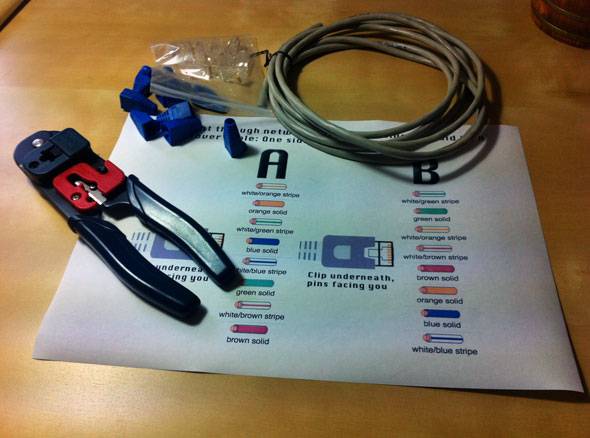 How To Make An Ethernet Cross-Over Cable