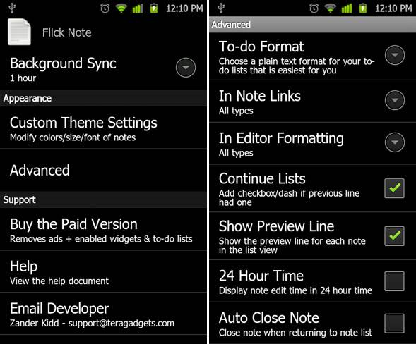 Flick Note: Jot Down Notes With Speed and Ease! [Android]