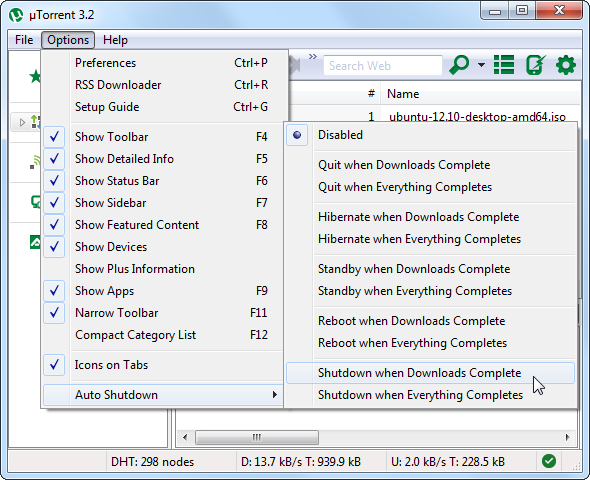 Automatically Shut Down Your Computer After Downloading Has Completed ...