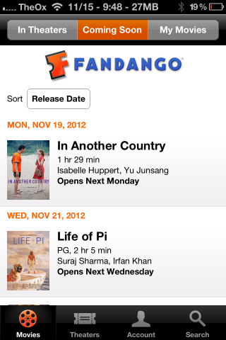 Think Fandango Is Just For Checking Movie Showtimes? Think Again [iPhone]
