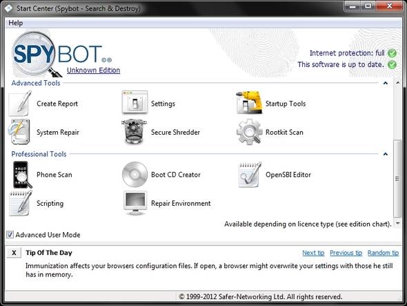 Spybot - Search & Destroy: The Simple, Yet Effective Route For Cleaning ...
