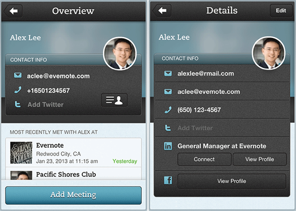 Evernote Hello 2.0, The Cutting Edge Way To Add Contacts To Your iPhone