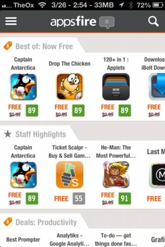 AppsFire: The Best App Finding Deals & Paid Apps Free [iOS]