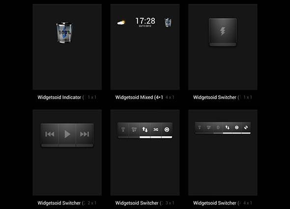Widgetsoid: Create Custom Widgets Full Of Single-Touch Switches