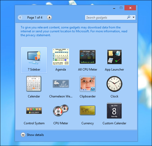 Miss Gadgets & Widgets On Windows 8? Here's How You Can Get Them Back