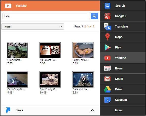 Black Menu: Access All Google Services Within A Single Menu [Chrome]