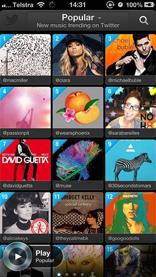 Discover New Music With Twitter #music for Desktop & iPhone [Web & iOS]