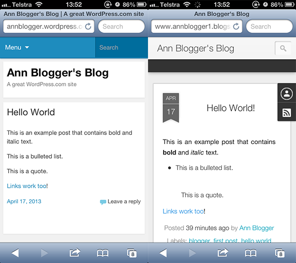 Blogger vs. Wordpress.com: A Complete Comparison