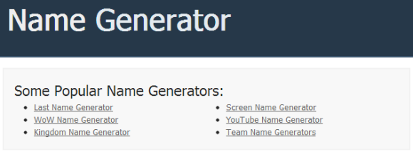 4 Websites To Generate Names For Online Communities, Games & More