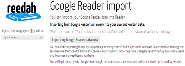 Only One More Month: Turn Google Reader Into CommaFeed Or Reedah In A Few Steps