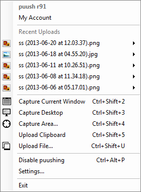 Puush: Take Screenshots and Share Them Instantly