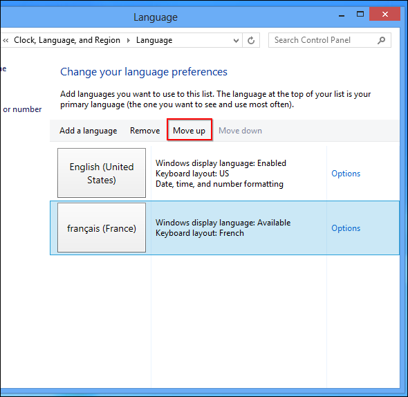 How to Change the System Language in Windows 8