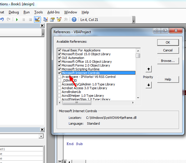 Using VBA to Automate Internet Explorer Sessions From an Excel Spreadsheet