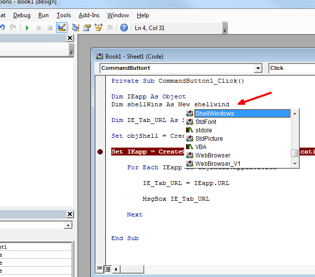 Using VBA to Automate Internet Explorer Sessions From an Excel Spreadsheet