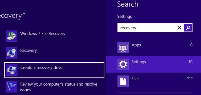 How to Create a Windows 8 Recovery Disk