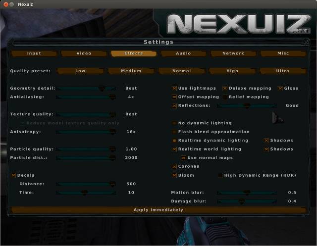 Nexuiz: A High Quality Futuristic Shooter With Linux, Mac, And PC Support