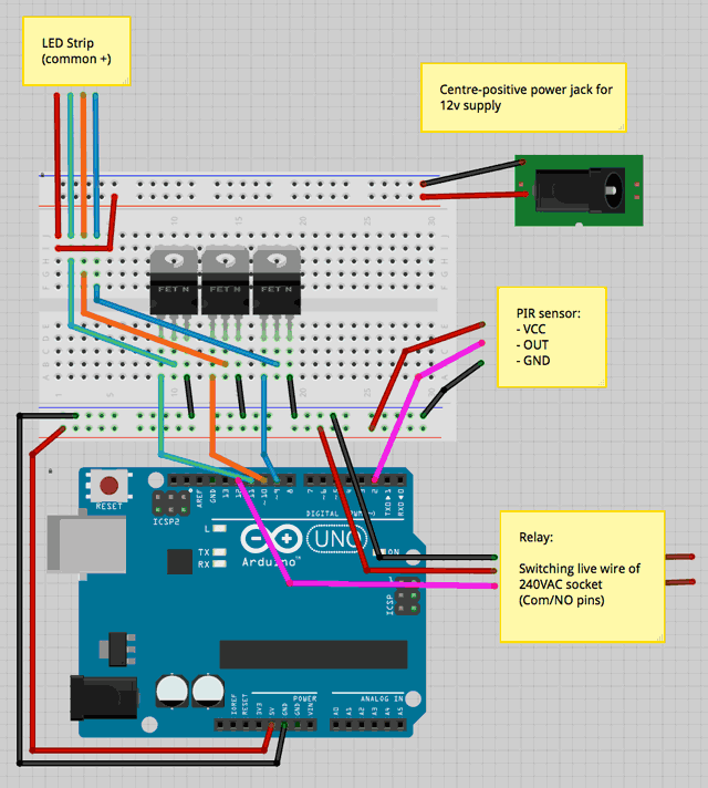 Arduino Night Light and Sunrise Alarm Project