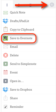 Send Content To Evernote In Record Time Using Drafts For iOS