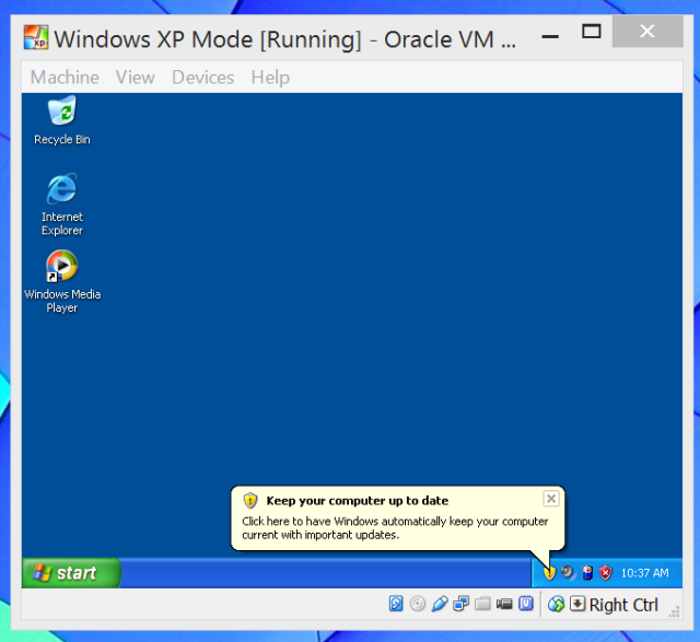 Forget the End of Life Woes: Windows 8 Has an XP Mode